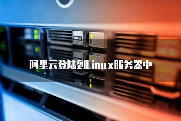 阿里云登陆到Linux服务器中
