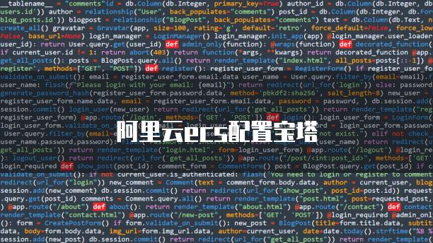 阿里云ecs配置宝塔